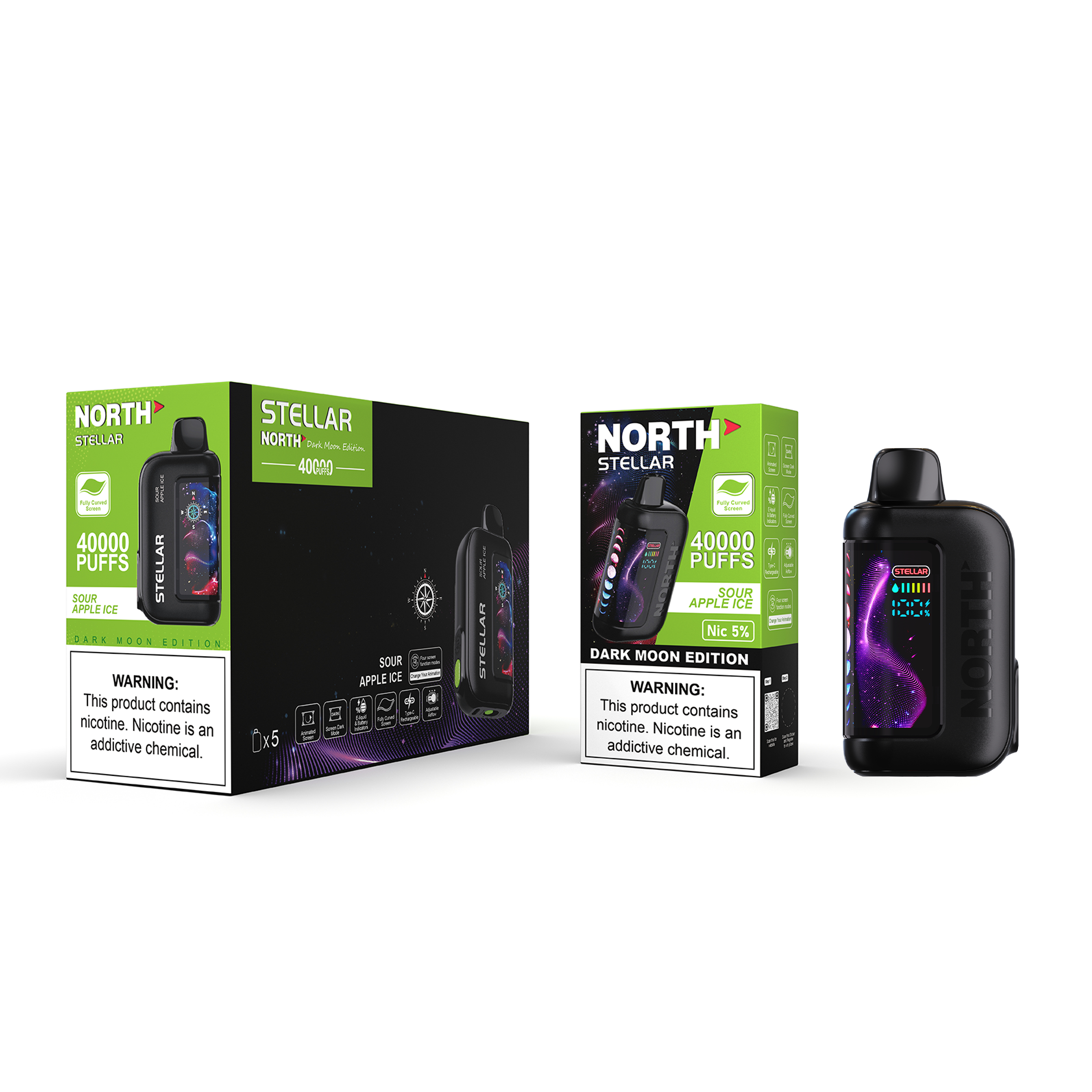 North - Stellar Dark Moon 40K Disposable Vapes | SAFAGOODS.COM