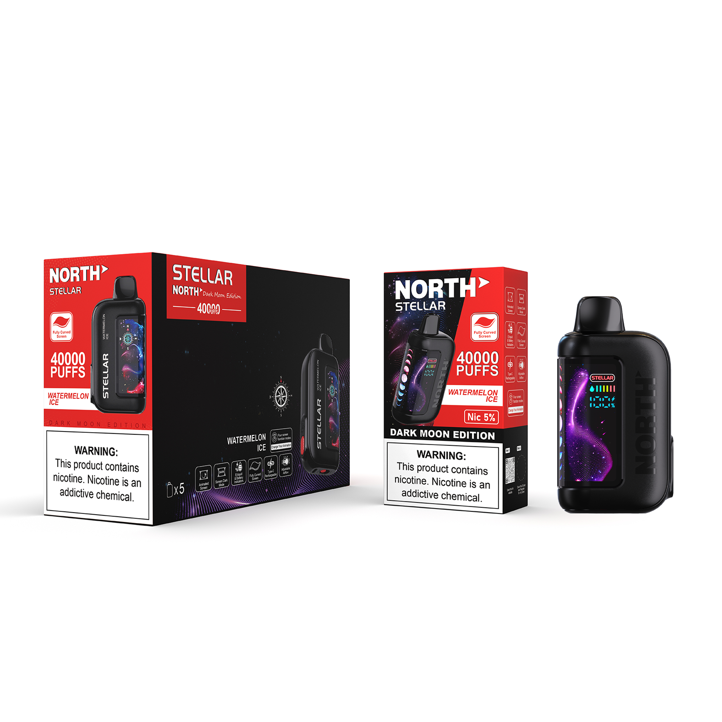 North - Stellar Dark Moon 40K Disposable Vapes | SAFAGOODS.COM