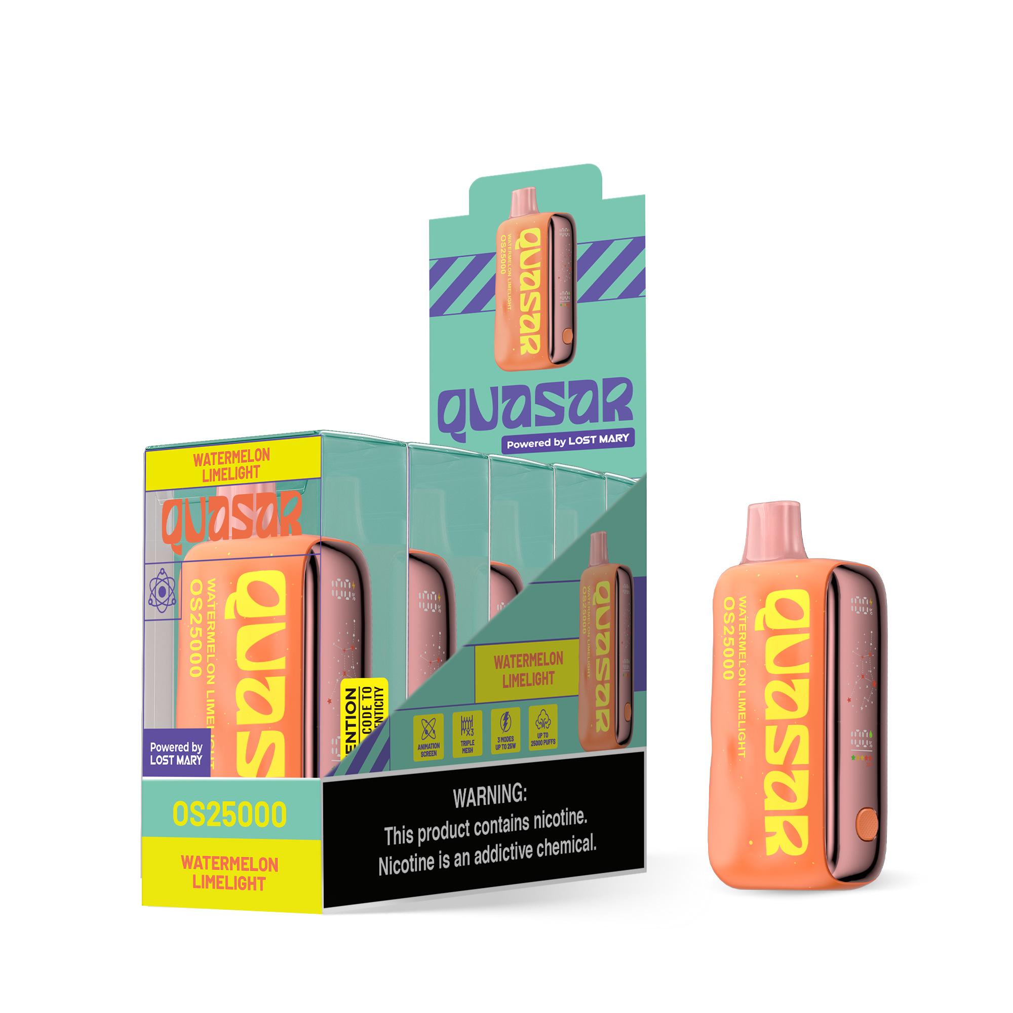 Quasar OS25000 - 5% Nic Disposable Vapes | SAFAGOODS.COM